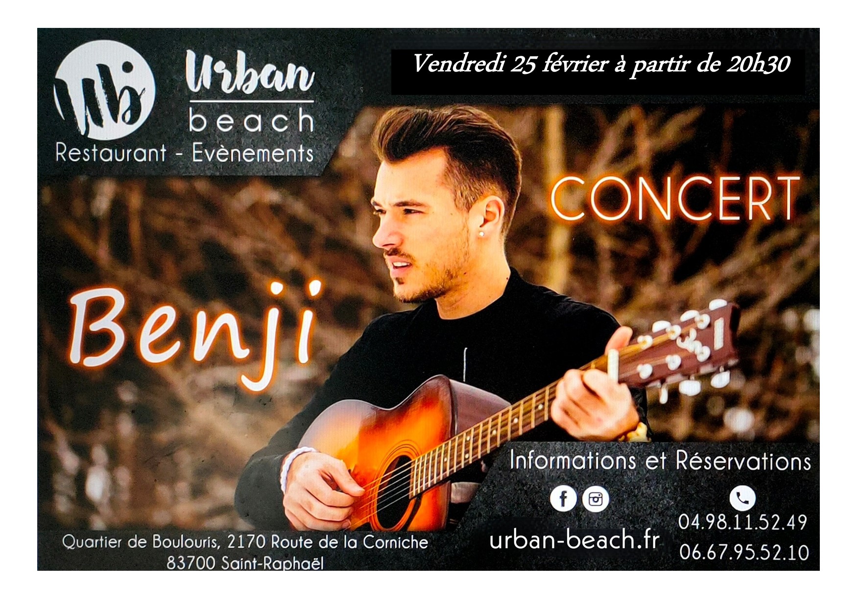 Music Live avec BENJI - Urban Beach