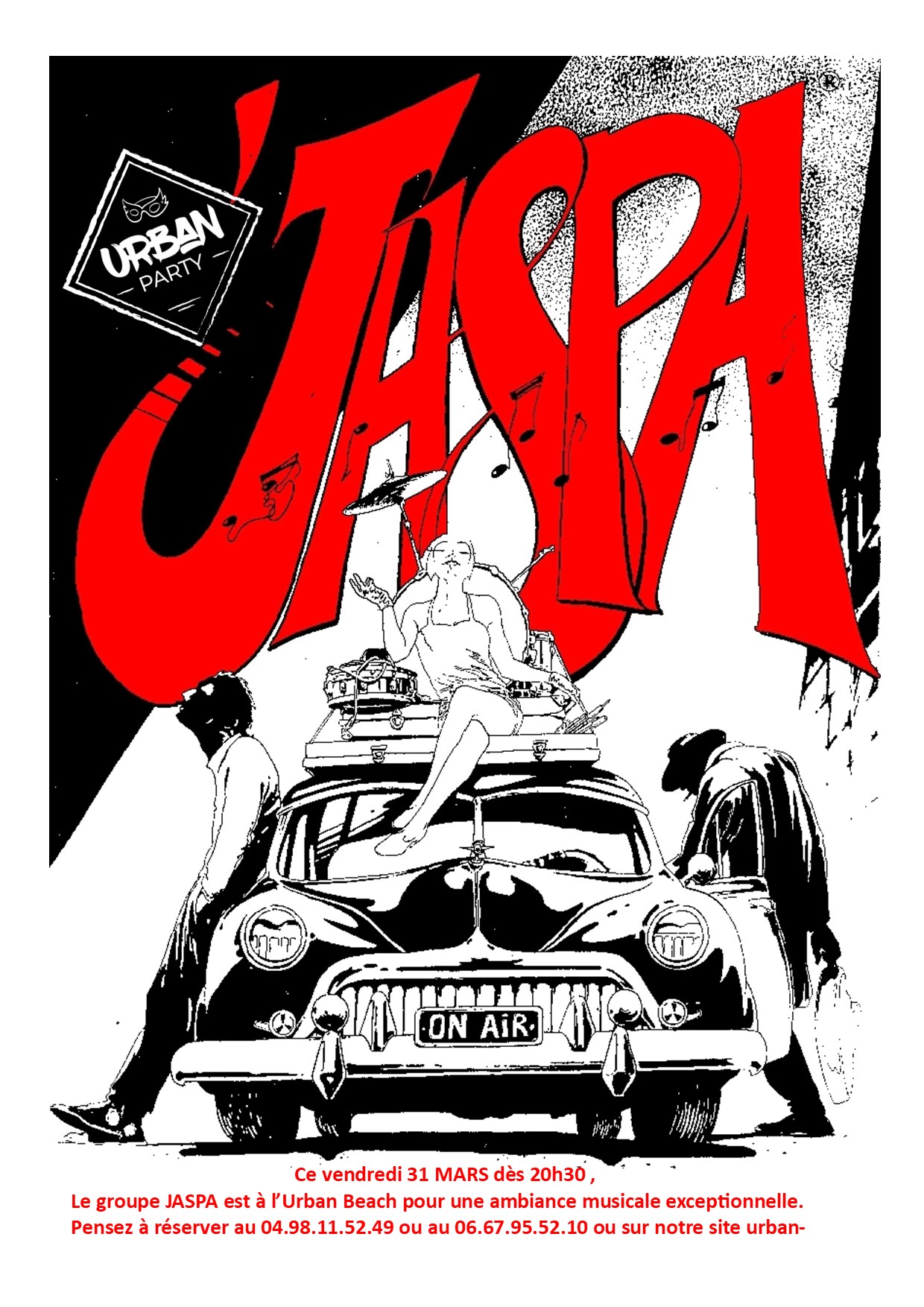 CONCERT LIVE avec le Groupe JASPA - Urban Beach